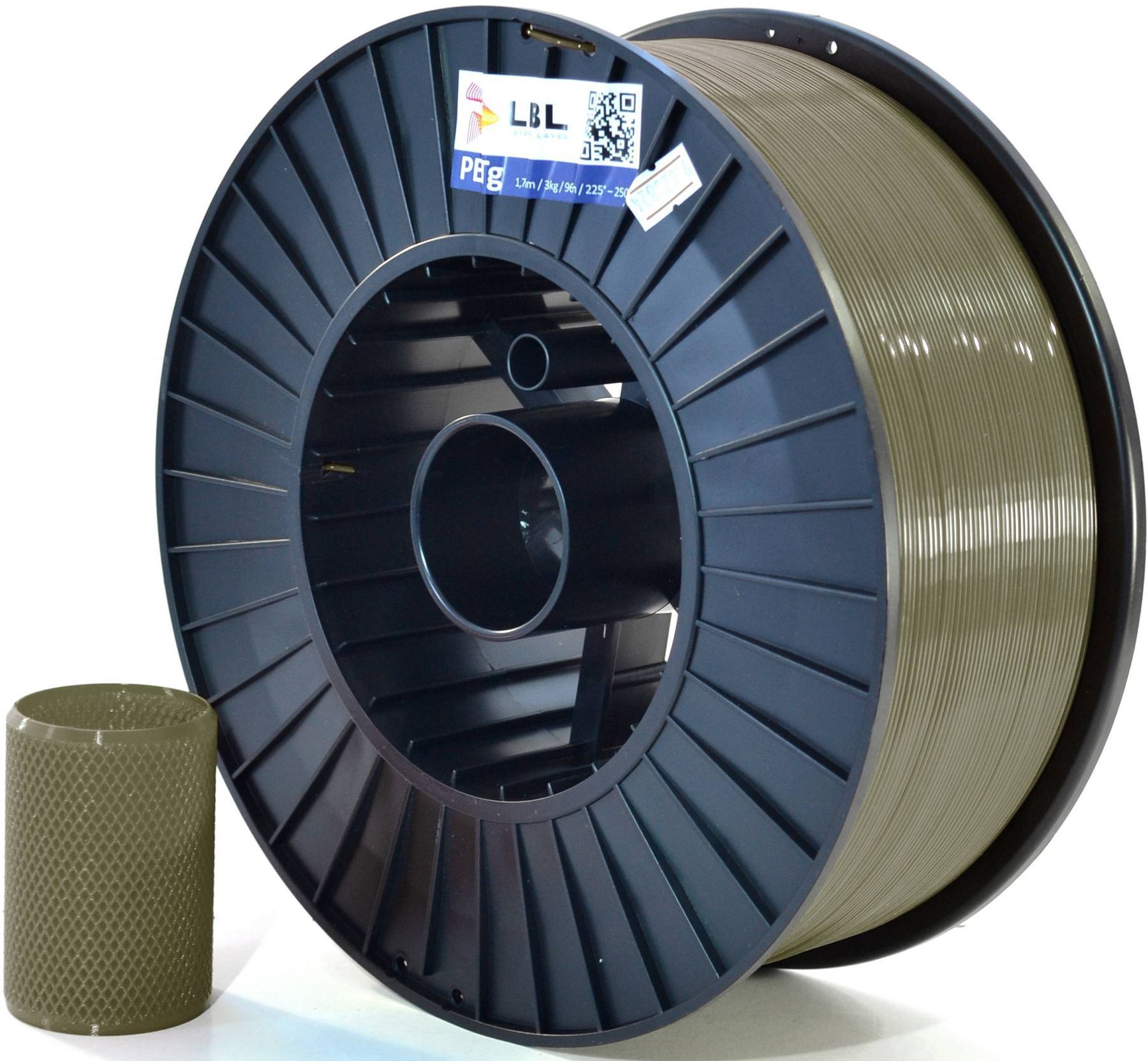 CoPET (PETG) філамент Койот пластик для 3D принтера 3.0 кг / 960 м / 1. ...